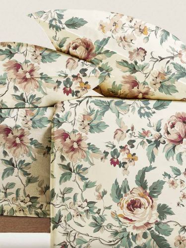 Ensemble de draps doubles avec impression florale série Rory