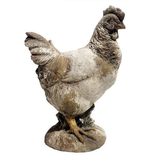 Blanc Mariclo decorative hen Cortile Collection series h. 44 cm.