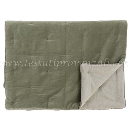 Blanc Mariclo trapuntino fondoletto in velluto serie Velvet Collection cm.90x200